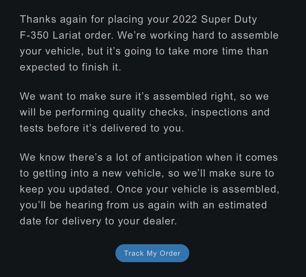 New Email from Ford - F-Series SuperDuty Forum - Blue Oval Forums
