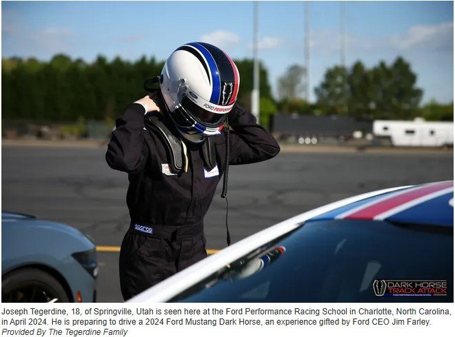 Utah Teen Receives 'Dream Car', Ford Racing Trip - Ford Motor Company ...
